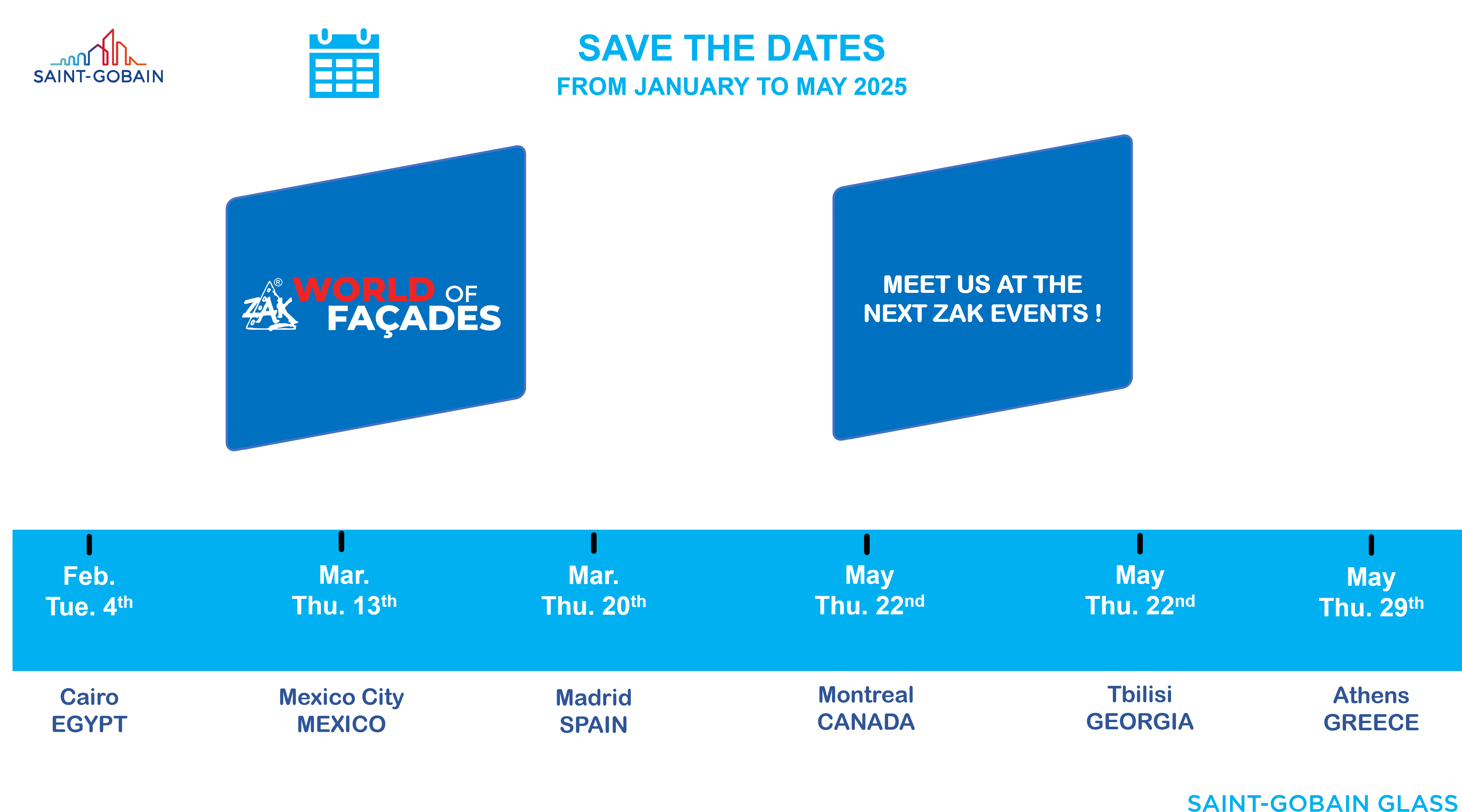 Meet us at the ZAK World of Facades events! | Saint-Gobain Glass
